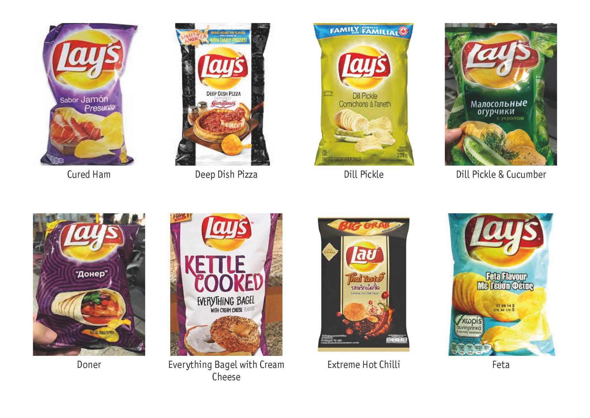 More than 180 flavours of Lay’s crisps – Museum of Crisps