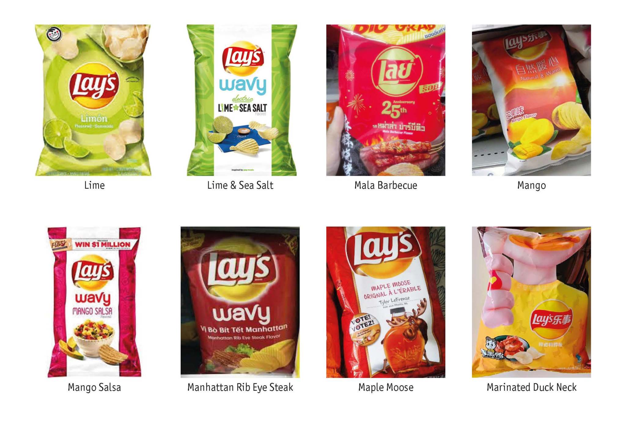 More than 180 flavours of Lay’s crisps – Museum of Crisps