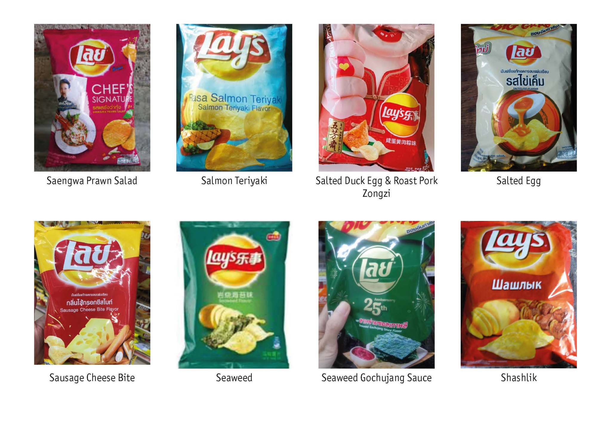 More than 180 flavours of Lay’s crisps – Museum of Crisps