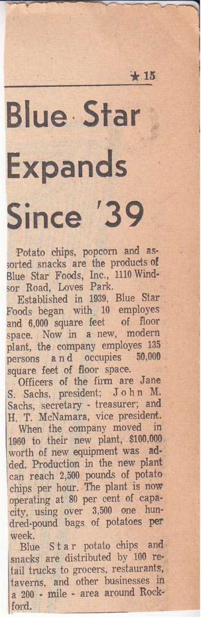 Blue Star Potato Chips – Museum of Crisps