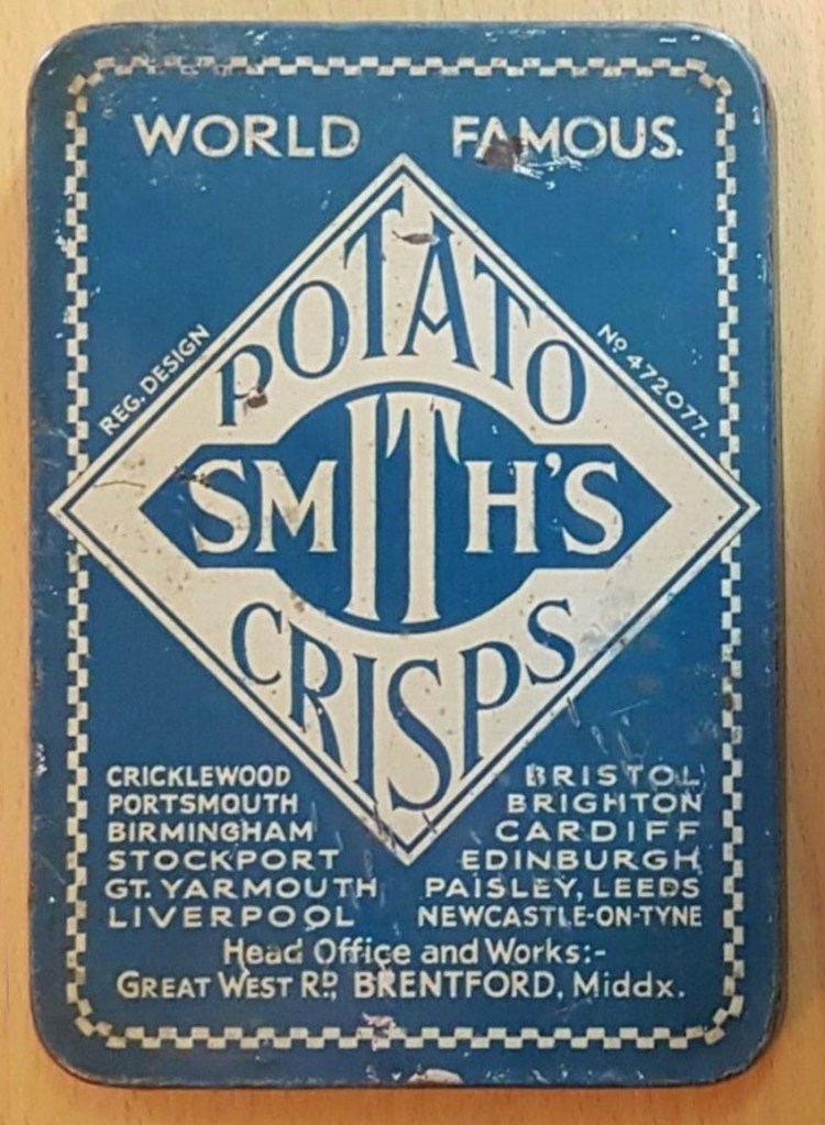 Some vintage potato crisp tins – Museum of Crisps