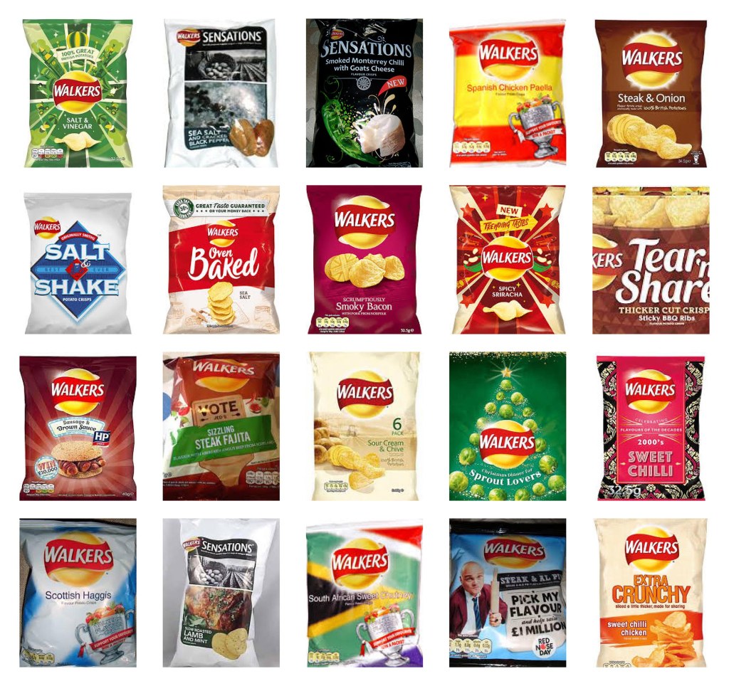 141 flavours – Walkers crisps with lots of Special Editions – Museum of Crisps