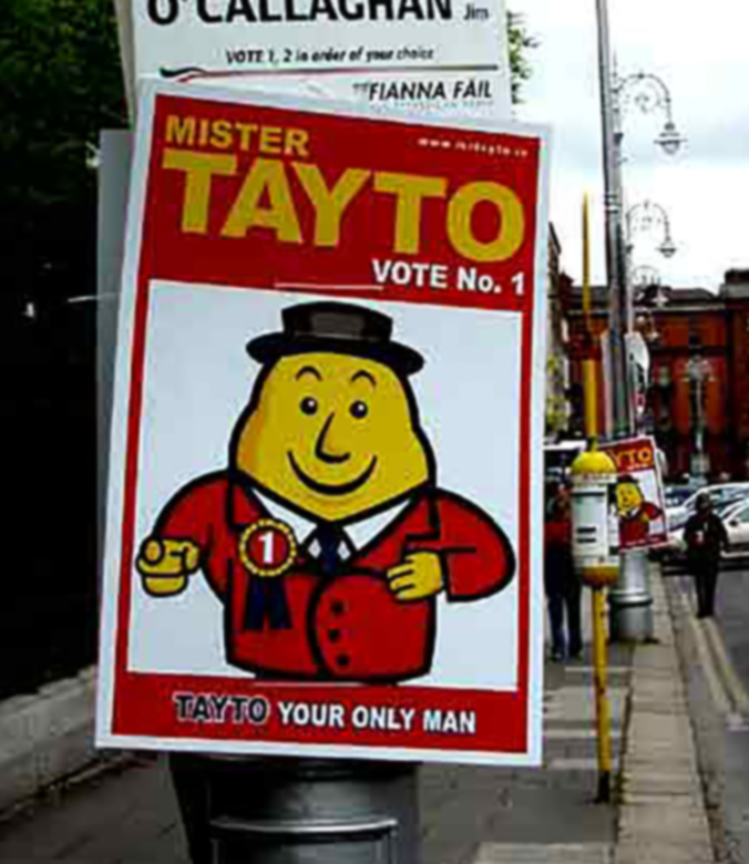 Mr Tayto, election candidate, best-selling author and influencer ...